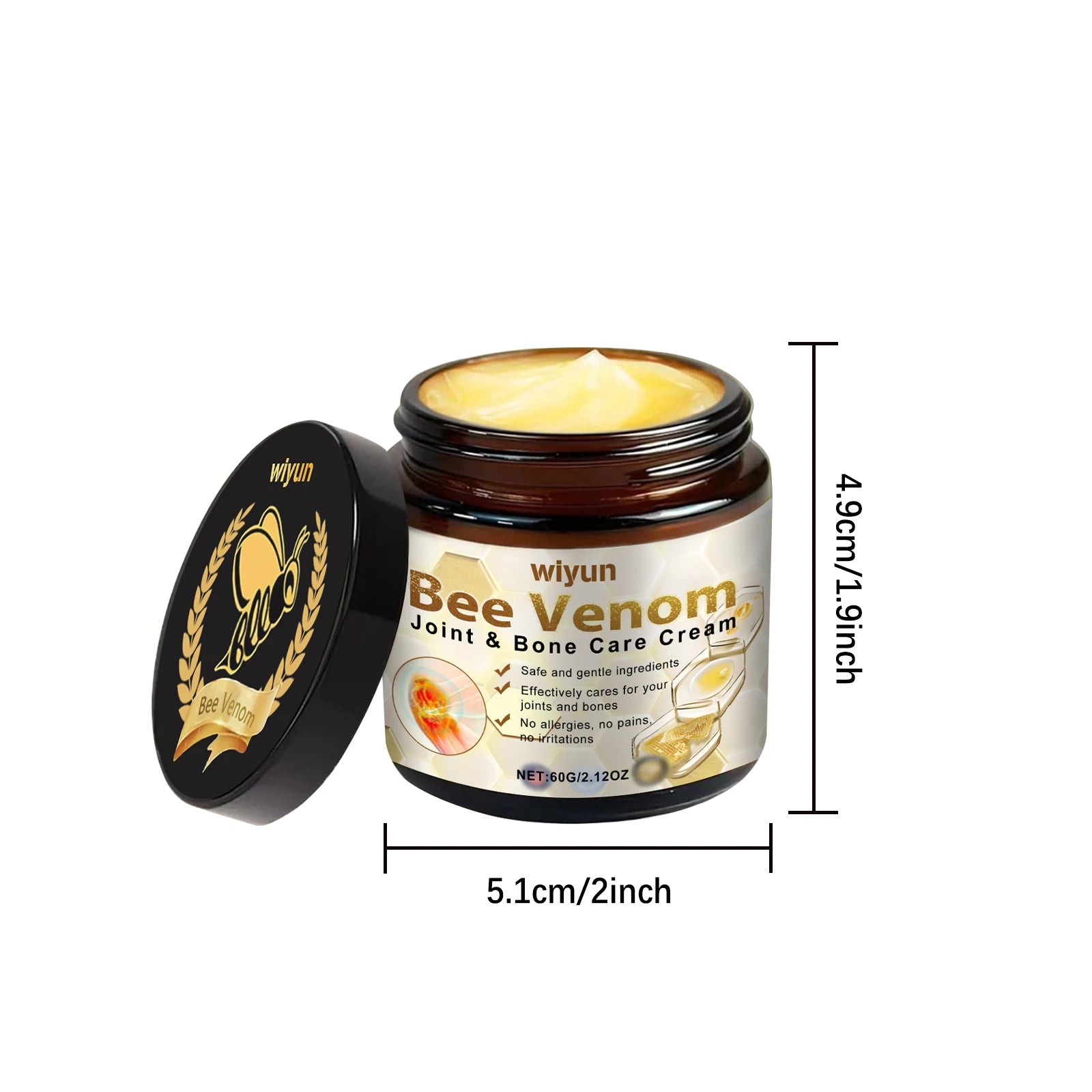 Bee Venom Joint & Bone Cream - 60g Boxed - Australian Psoriasis and ...